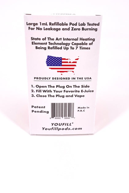 Refillable Empty JUUL Pods 7+ Times Refillable 4-Pack No Leakage Pods ...